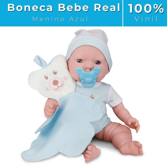 Boneco Bebe Bebezinho Real Menino Reborn - Roma Brinquedos - Bonecas ...