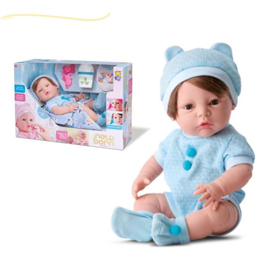 Boneco bebe reborn com cabelo bb que fecha os olhos boneca reborni ...
