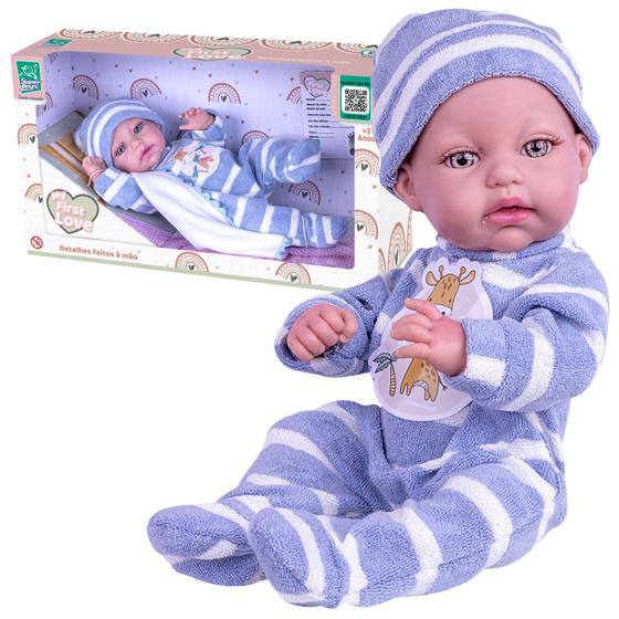 Boneco bebê Reborn Menino Boutique Dolls Com Roupa De Neném - Cotiplas ...