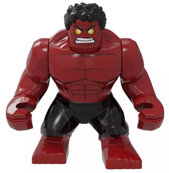 Boneco Big Blocos De Montar Big Hulk Vermelho - Mega Block Toys ...