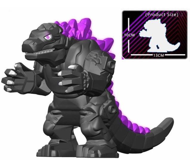 Boneco Blocos De Montar Big Godzilla Purple - Mega Block Toys ...