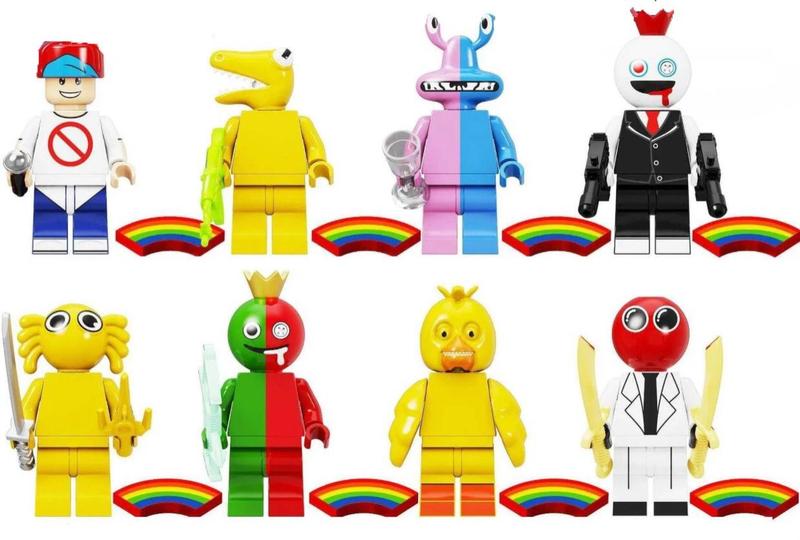 Boneco Blocos de Montar Kit Rainbow Friends - WM - Blocos de Montar ...