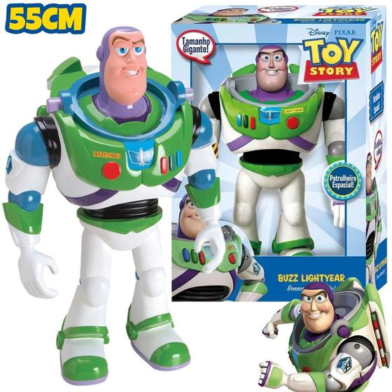 Boneco Buzz Lightyear Figura Toy Story Vinil Articulado 55Cm - MIMO ...