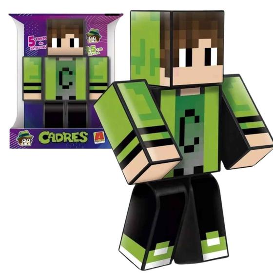 Boneco Cadres Minecraft Articulado 25cm Original Algazarra Brinquedo ...