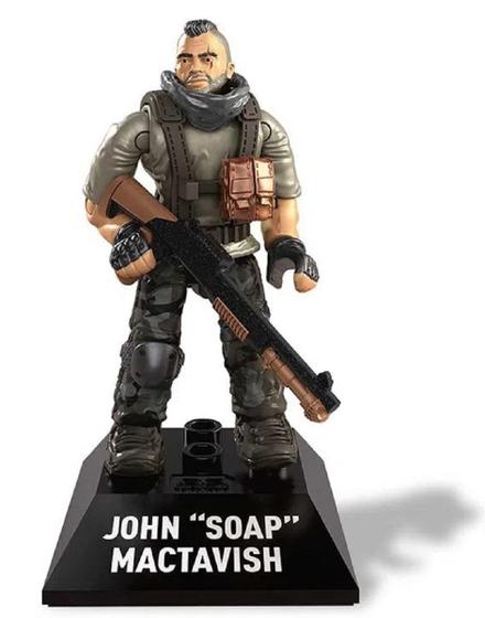 Boneco Call Of Duty John Soap Mega Construx - Mattel - Bonecos ...