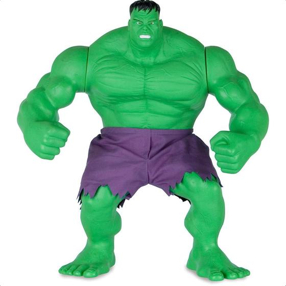 Boneco Colecionável Hulk Clássico 55 CM Articulado Vinil +De 4 Anos ...
