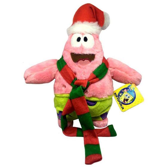 Boneco De Pelúcia Pequeno Patrick Natal - Turma Do Bob Esponja ...