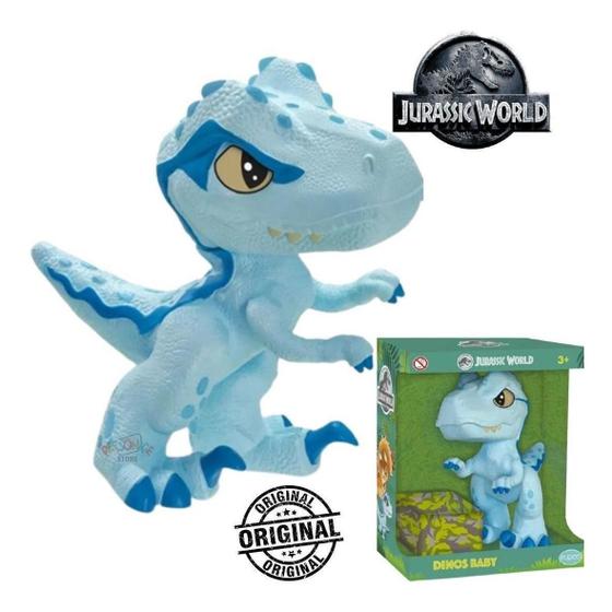 Boneco Dinossauro Velociraptor Blue Dinos Baby Jurassic World Pupee ...