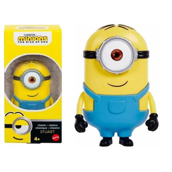 Boneco e personagem Minions figura básica 15cm - Stuart - Mattel ...
