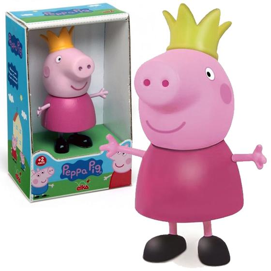 Boneco e Personagem Peppa Pig Princesa Vinil 15cm - Elka - Bonecas ...