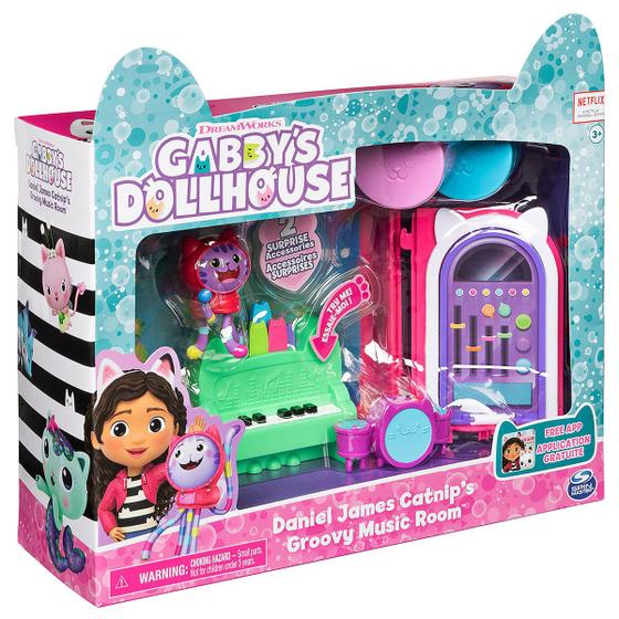 Boneco E Quarto De Música Do Dj Catnip Gabby's Dollhouse - Sunny ...