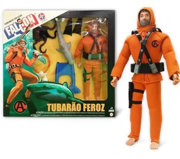 Boneco falcon - aventura tubarão feroz - ESTRELA - Bonecos - Magazine Luiza