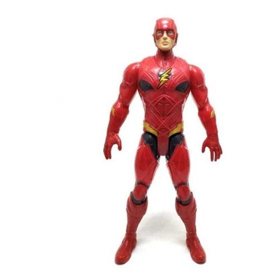 Boneco flash grande articulado som som e luz 30cm presente crianças ...