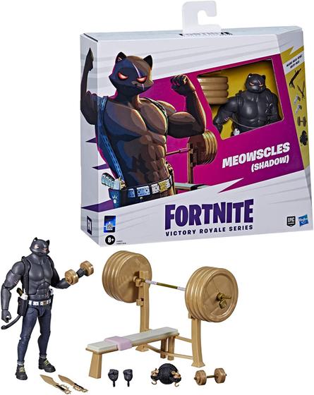 Boneco Fortnite Victory Royale Meowscles (Shadow) Hasbro - Bonecos ...