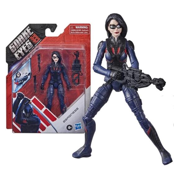 Boneco G.I. Joe Origins Snake Eyes Baroness F01165 - Hasbro - Bonecos ...