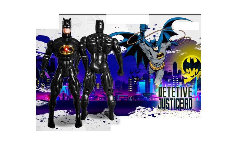Boneco Heroi Batman Grande - Articulado - 40 Cm - RN Toys - Bonecos ...