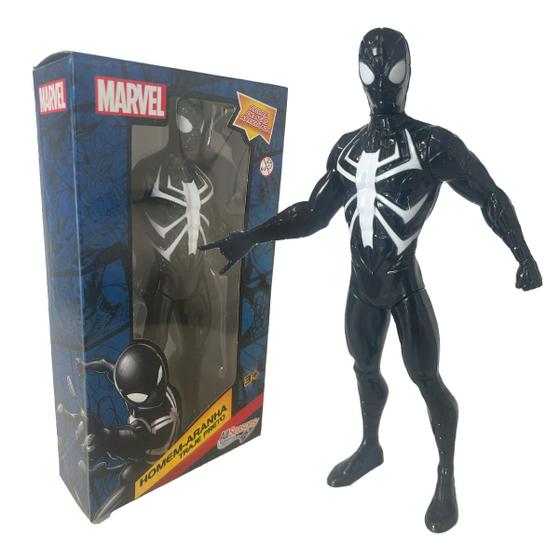 Boneco Homem Aranha Traje Preto Brinquedo Marvel Vingadores ...