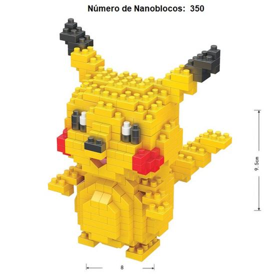 Boneco Lego do Pokémon / NanoBlocos de Montar / Com Pokébola - Amageek ...