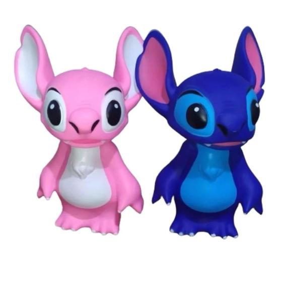 Boneco Lilo Stitch de Borracha tipo Silicone ideal para presentear seus ...