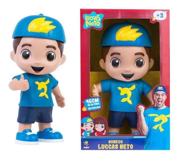 Boneco Lucas Neto Aventureiro Grande 45 Cm Original Articulável - MIMO ...
