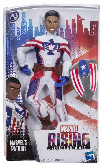 Boneco Marvel Rising - Patriot e Acessório 30cm - Hasbro - Bonecos ...