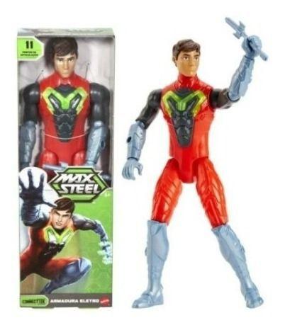 Boneco Max Steel 30cm Armadura Eletro - Mattel - Original - Bonecos ...