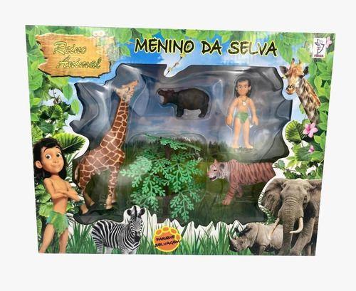 Boneco Menino Da Selva Mogli Tarzan E Animais Gorila Zebra - Fenix ...