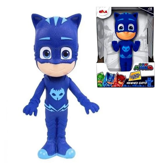 Boneco Menino Gato Pj Masks Vinil 20 Cm - Elka - Boneco PJ Masks ...