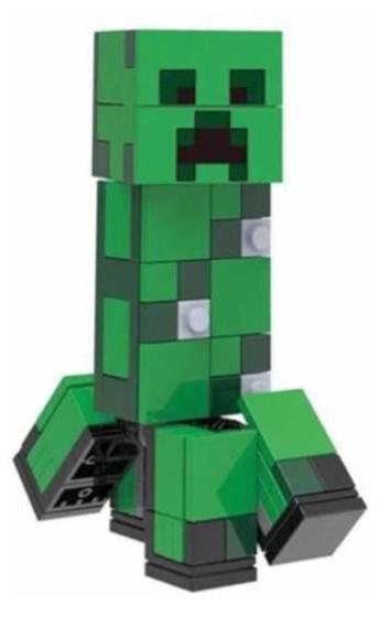 Boneco Minifigure Blocos De Montar Creeper Minecraft - Mega Block Toys ...
