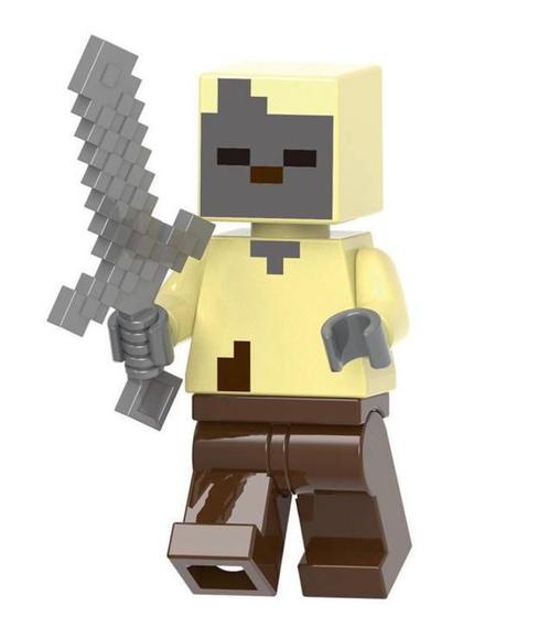 Boneco Minifigure Blocos De Montar Husk Minecraft - Mega Block Toys ...