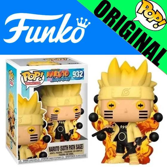 Boneco Naruto Shippuden Naruto Sixth Path Sage Pop Funko 932 Original ...