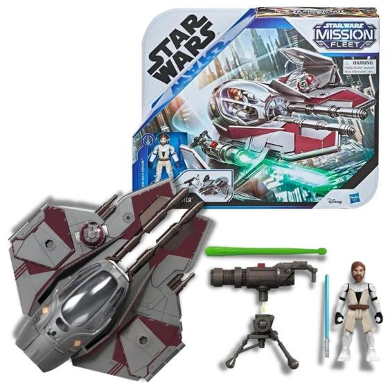 Boneco Obi Wan Kenobi e Jedi StarFighter - Star Wars Hasbro - Bonecos ...