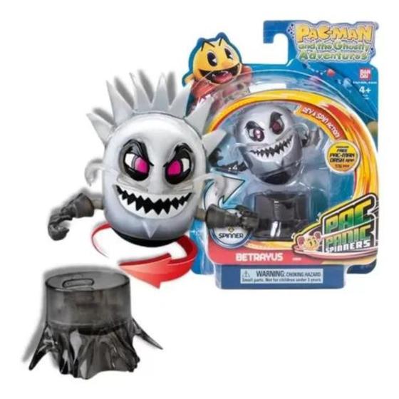 Boneco Pac Man Panic Spinners Betrayus Giratório - Bandai - Bonecos ...