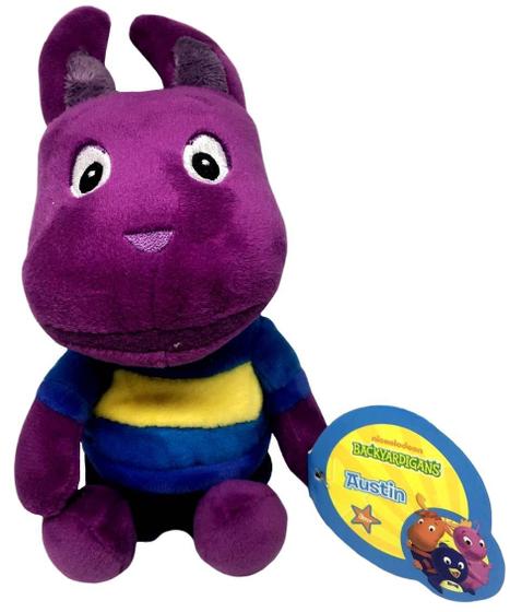 Boneco Pelúcia Pequeno Musical Canguru Austin Roxo Backyardigans Emite ...