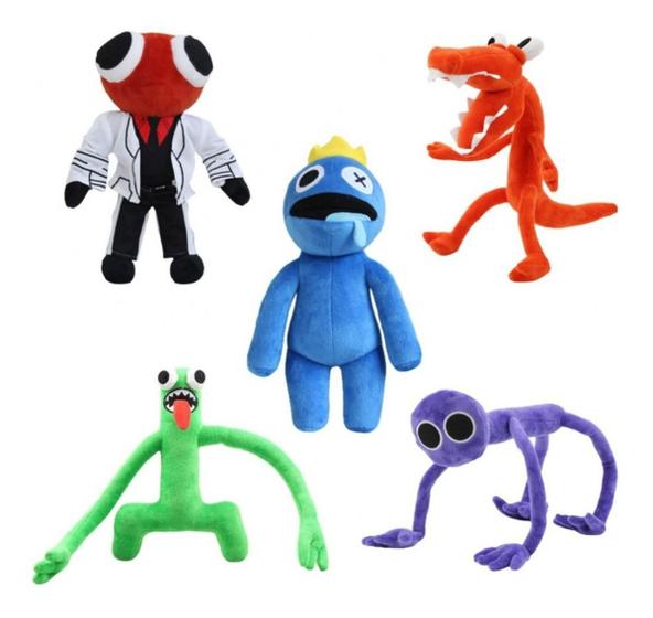 Boneco Pelúcia Rainbow Friends Roblox Azul Verde Roxo Laraja Cor Azul ...