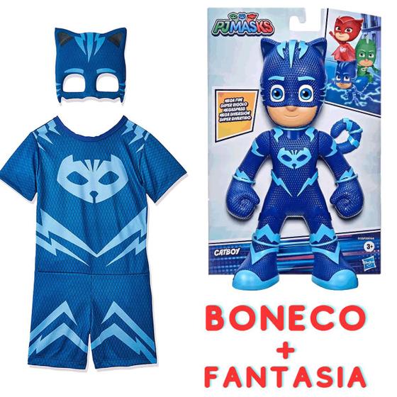 Boneco Pj Masks Menino Gato Com Fantasia e Mascara Hasbro - Bonecos ...