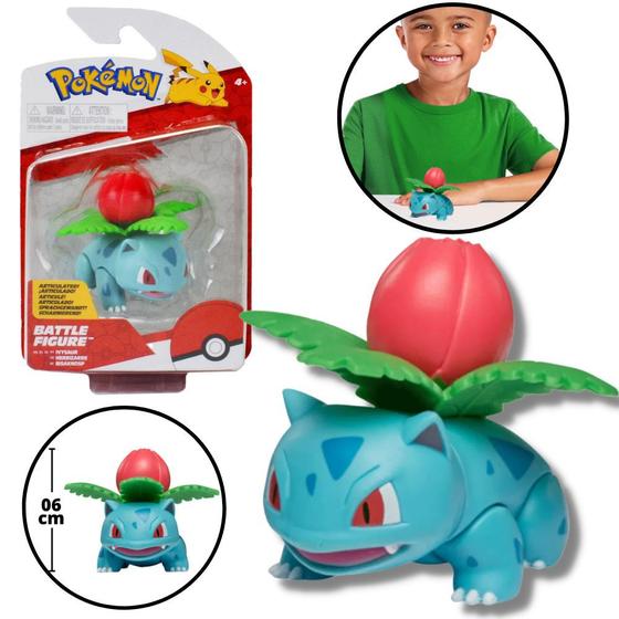Boneco Pokémon - Ivysaur 06cm - Battle Figura - WCT Sunny - Boneco ...
