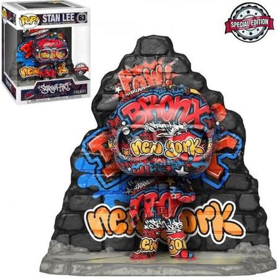 Boneco Pop Marvel Deluxe Stan Lee Graffiti Ex 63 - Funko - Funko ...
