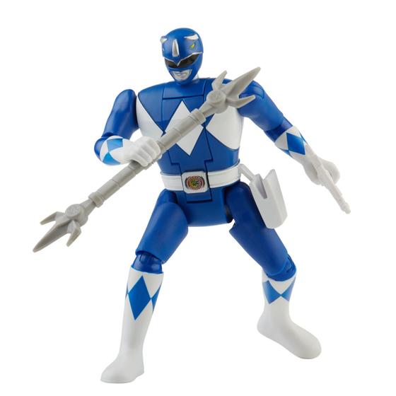 Boneco power rangers retro blue ranger billy fliphead - ranger azul ...