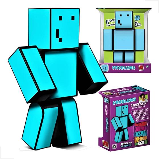 Boneco problems 35cm brinquedo minecraft grande original - ALGAZARRA ...
