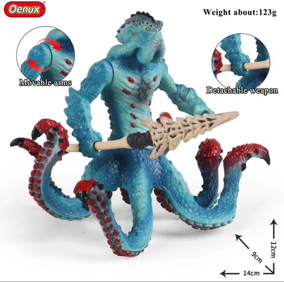 Boneco Pvc Maciço Alta Qualidade Monstro Octopus Dinossauro - Mega ...