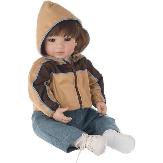 Boneco Realista Reborn Laura Doll Menino Boy Original Lindo - Shiny ...