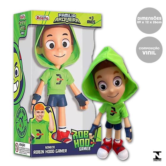 Boneco Robin Hood Gamer Youtube 26cm Original Rosita Brinq - Bonecos ...