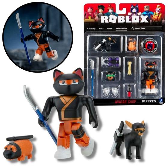 Boneco Roblox - Avatar Shop Pack Figura Quiet Pets + Cód - Jazwares ...