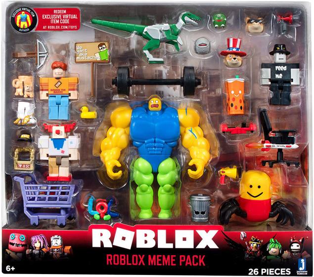 Boneco Roblox - Meme Pack 26 Peças + Virtual Item - Sunny - Jazwares ...