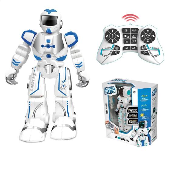 Boneco robo controle remoto expressão facial xtrem bots - FUN - Bonecos ...