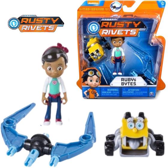 Boneco Ruby & Bytes - Rusty Rivets - RubyBytes - Bonecos - Magazine Luiza