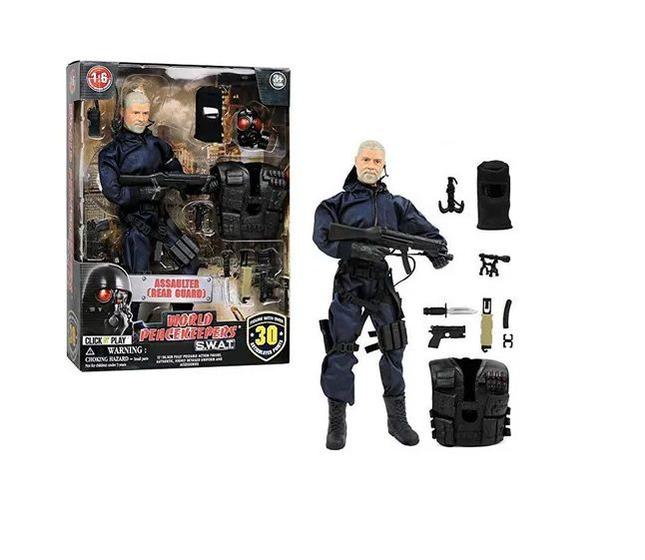 Boneco Soldado Militar Unit Swat Assaulter 30cm Articulado - world peacekeepers - Bonecos ...
