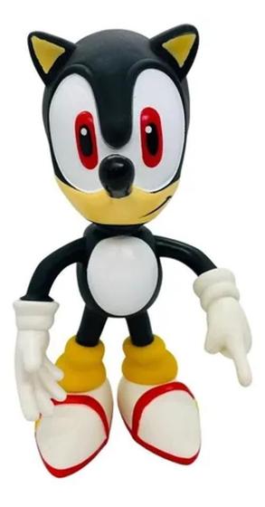Boneco Sonic Preto Articulado 25Cm Vinil Brinquedo - Inovanovidades ...