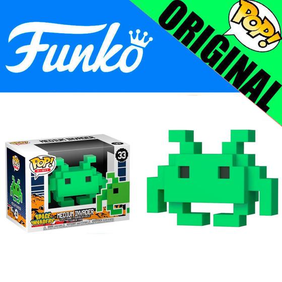Boneco Space Invaders Medium Invader 8-Bit Pop Funko 33 Original ...